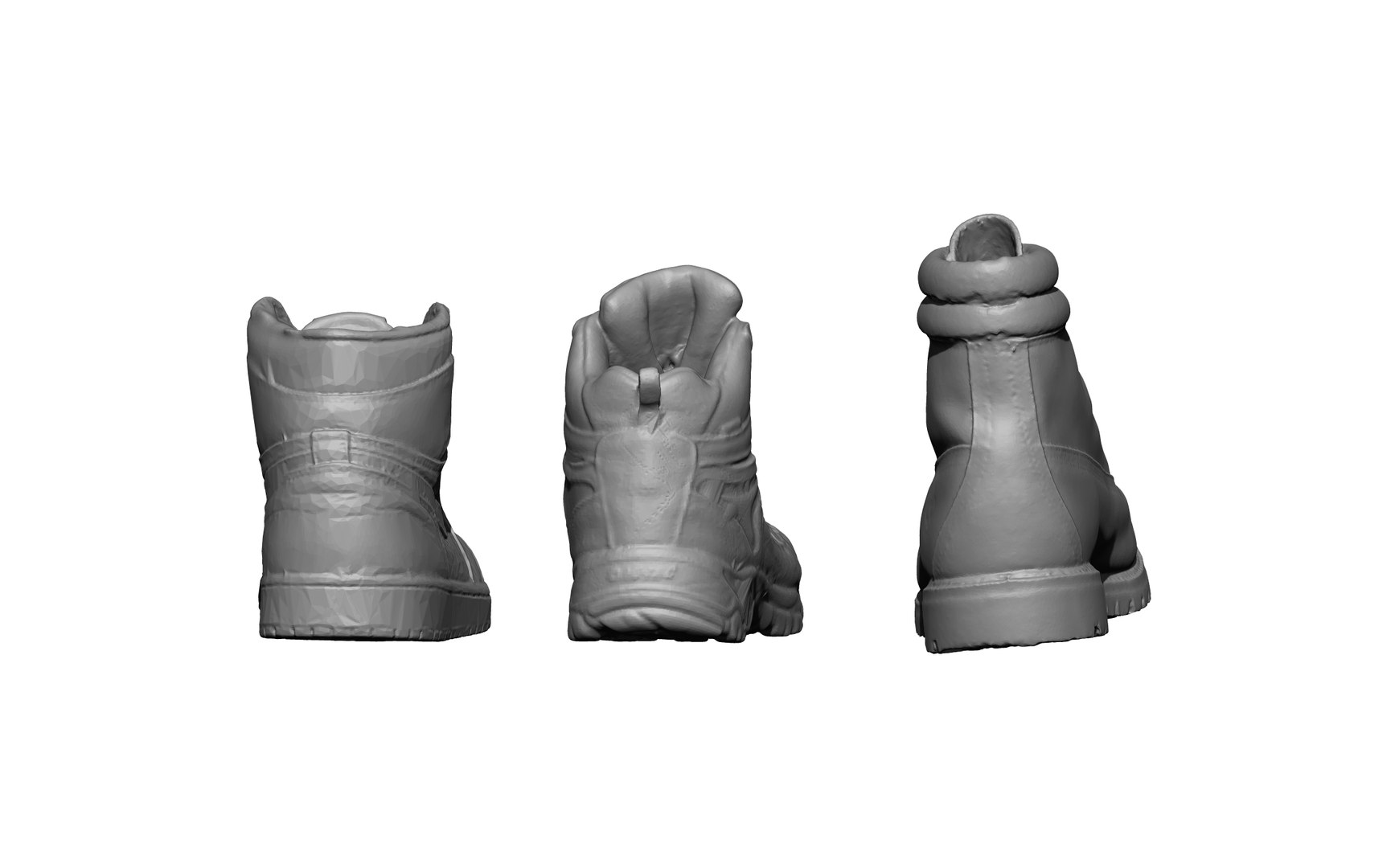 3D Boots Footwear Statue - TurboSquid 2243929