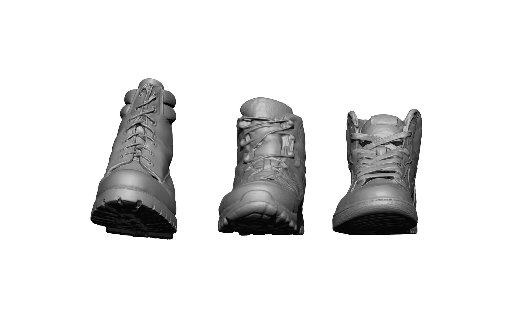 3D Boots Footwear Statue - TurboSquid 2243929