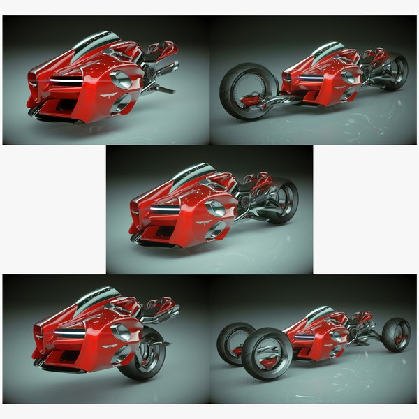 3D T Concept Bike 09 5 in 1 Collection - TurboSquid 1966014