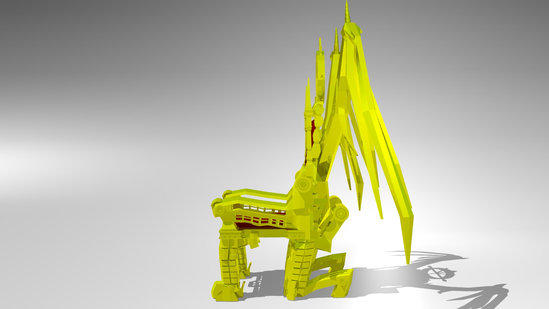 3d king throne model