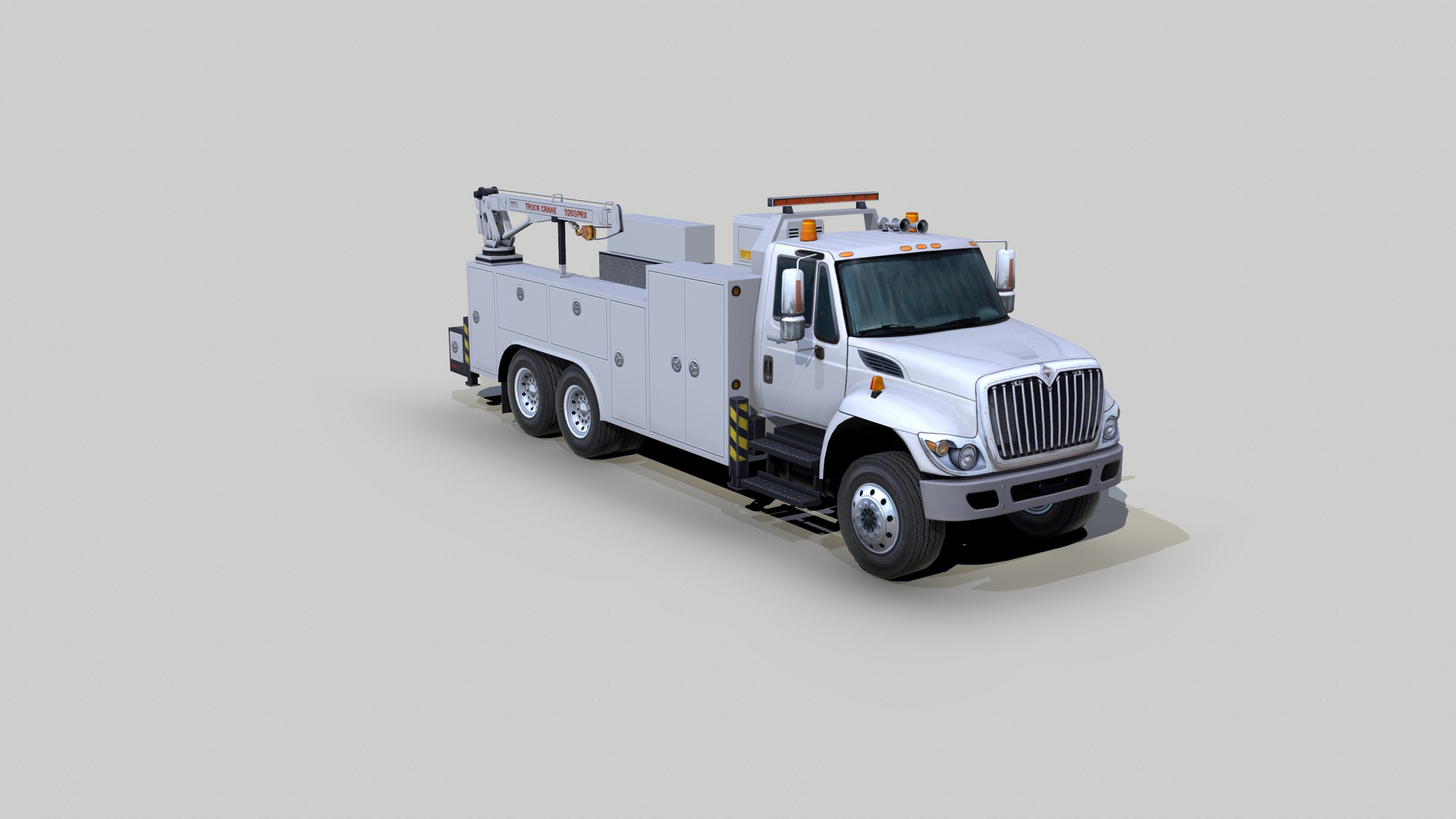 3D International WorkStar 7400 Utility Truck S03 Model - TurboSquid 2089848