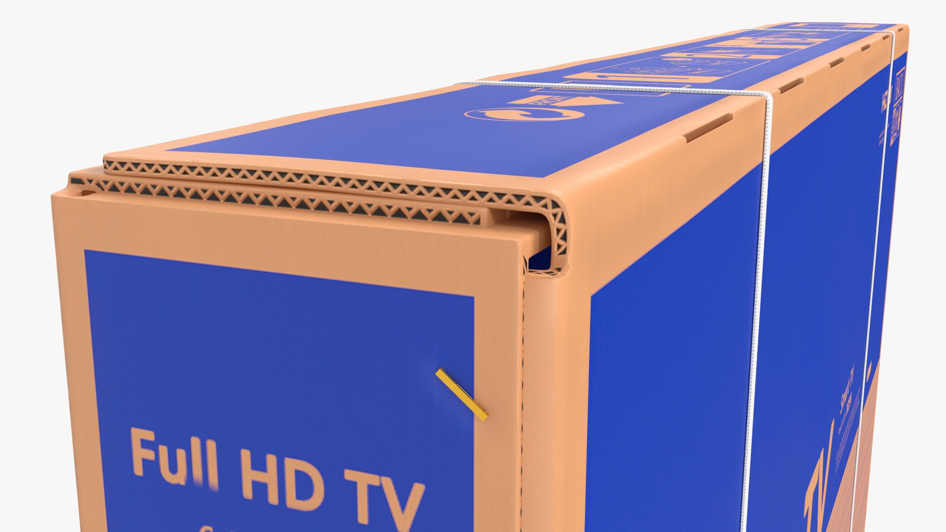 3D Cardboard Packaging Box 85 Inch TV model - TurboSquid 2127116