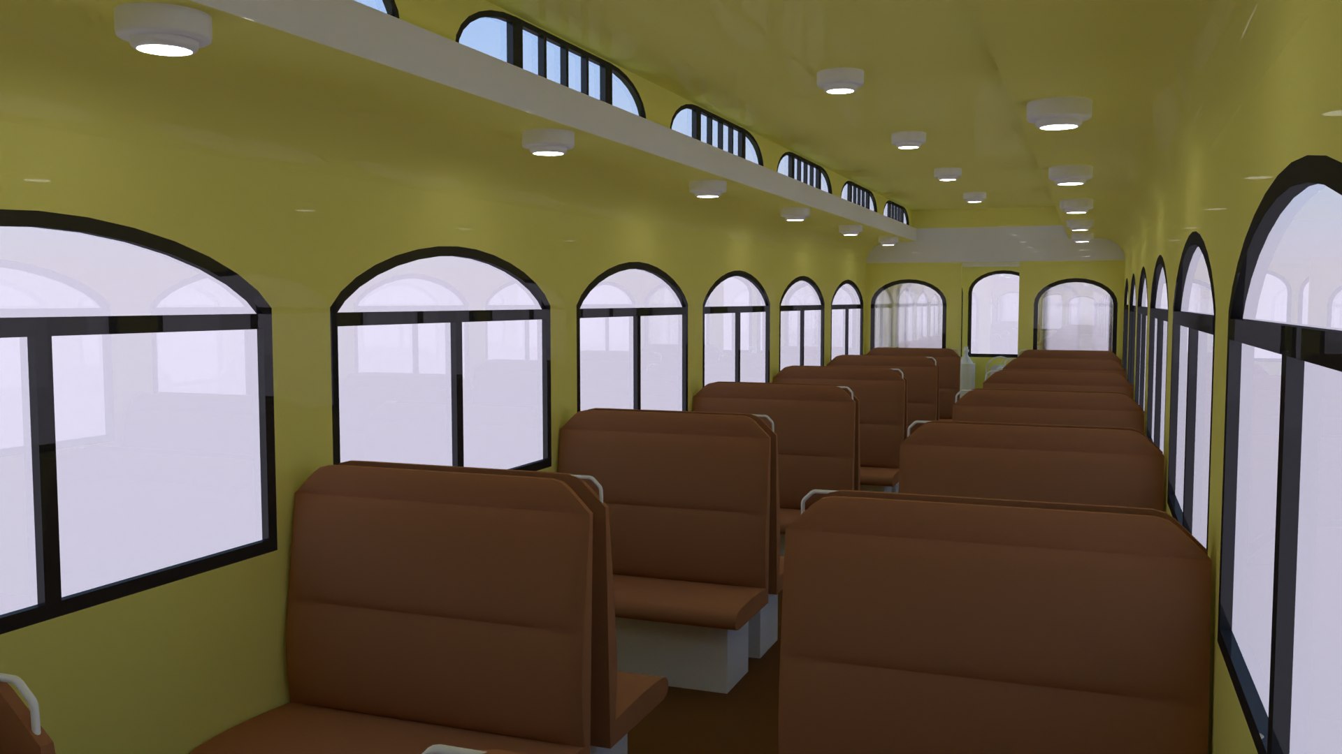 Historical Train Interior Model - TurboSquid 2043345