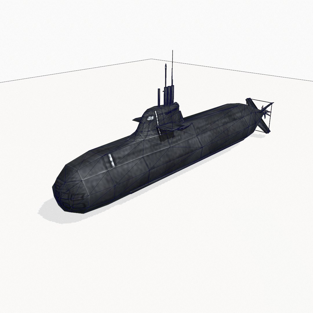 German Type 212 Submarine 3d 3ds
