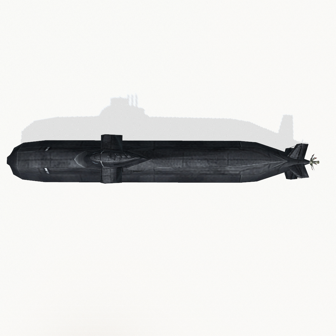 german type 212 submarine 3d 3ds