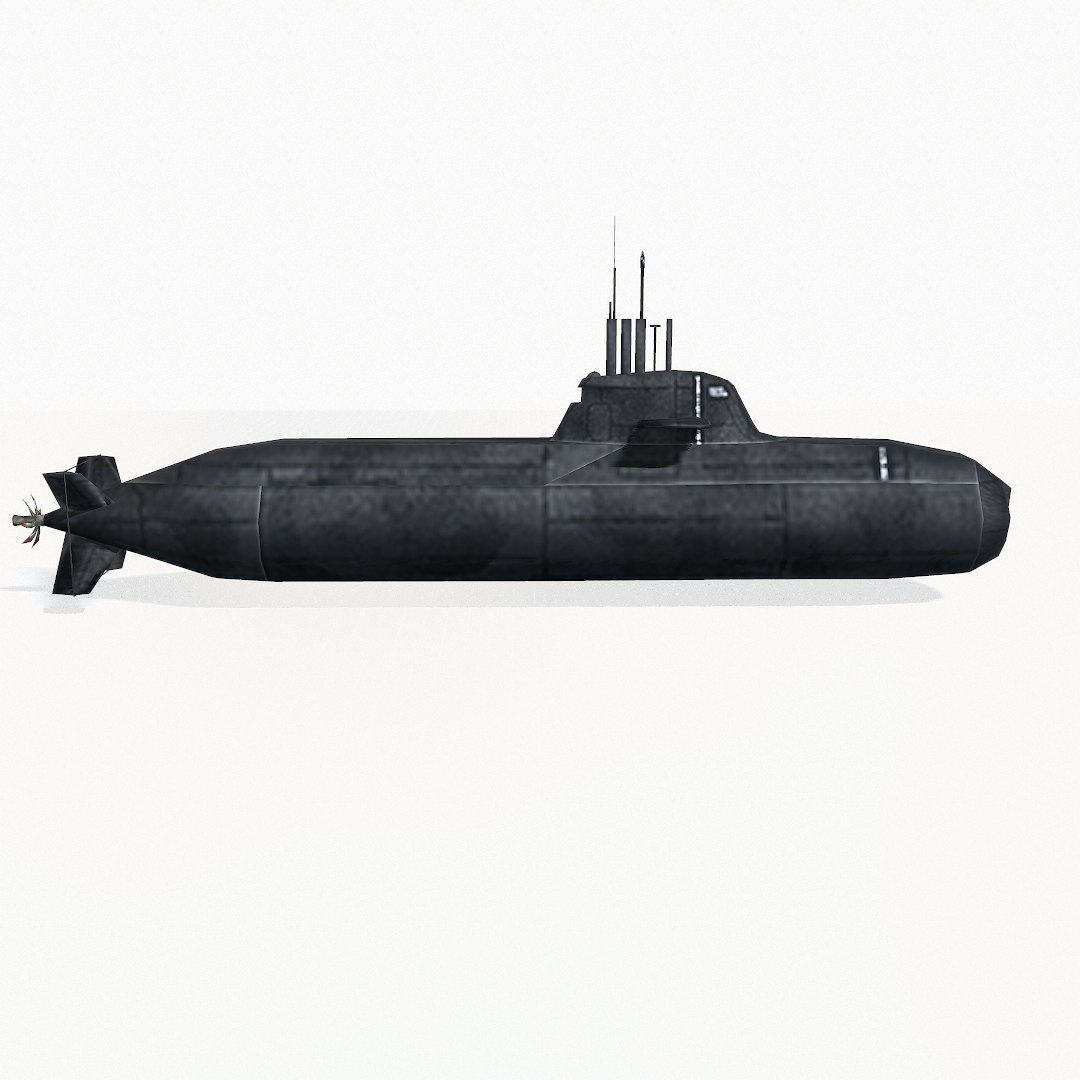 German Type 212 Submarine 3d 3ds