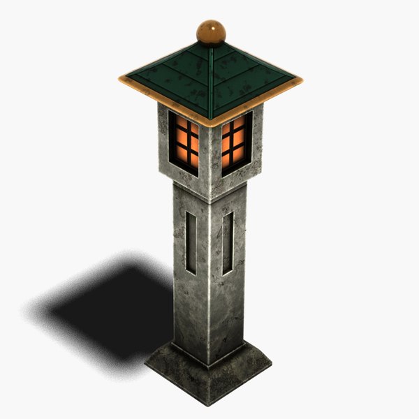 Japanese Furniture Kit - Outdoor Lamp C3D模型 - TurboSquid 1955872