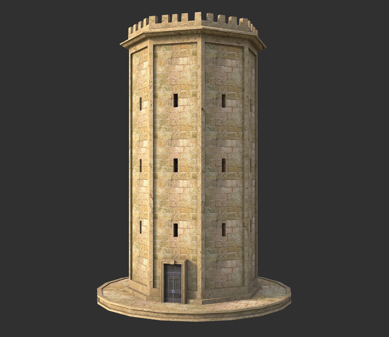 Free Ancient Tower Model - TurboSquid 2331554