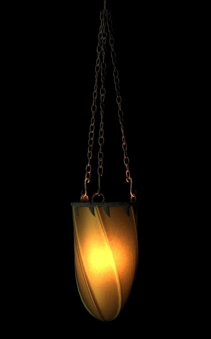 3d candle lamp eastern dungeon model