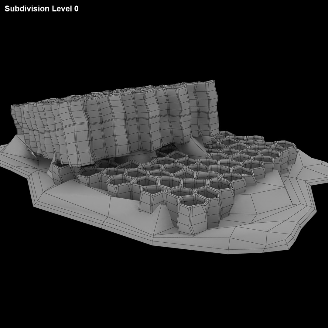Honeycomb Scanline 3d Model