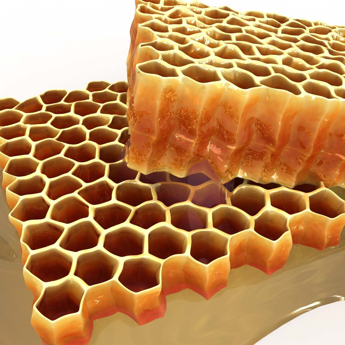 honeycomb scanline 3d model