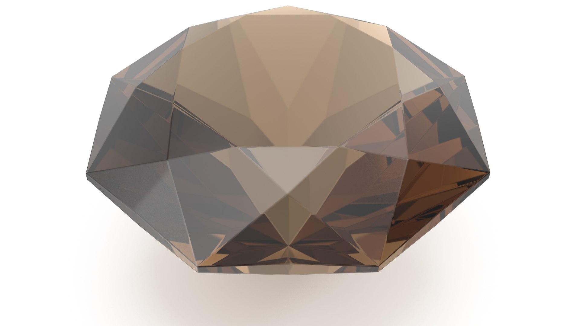 Single Cut Smokey Topaz 3D Model - TurboSquid 1837822