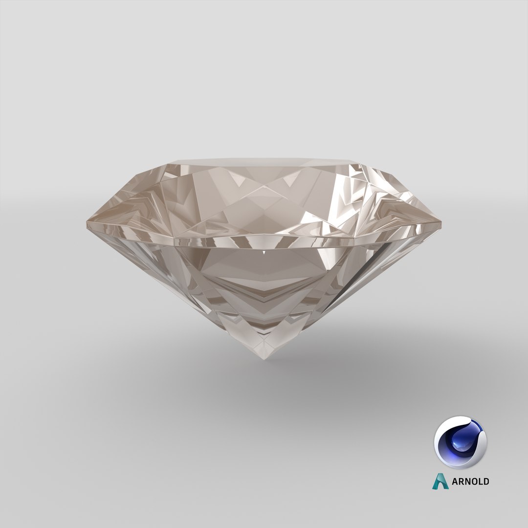 Single Cut Smokey Topaz 3D Model - TurboSquid 1837822