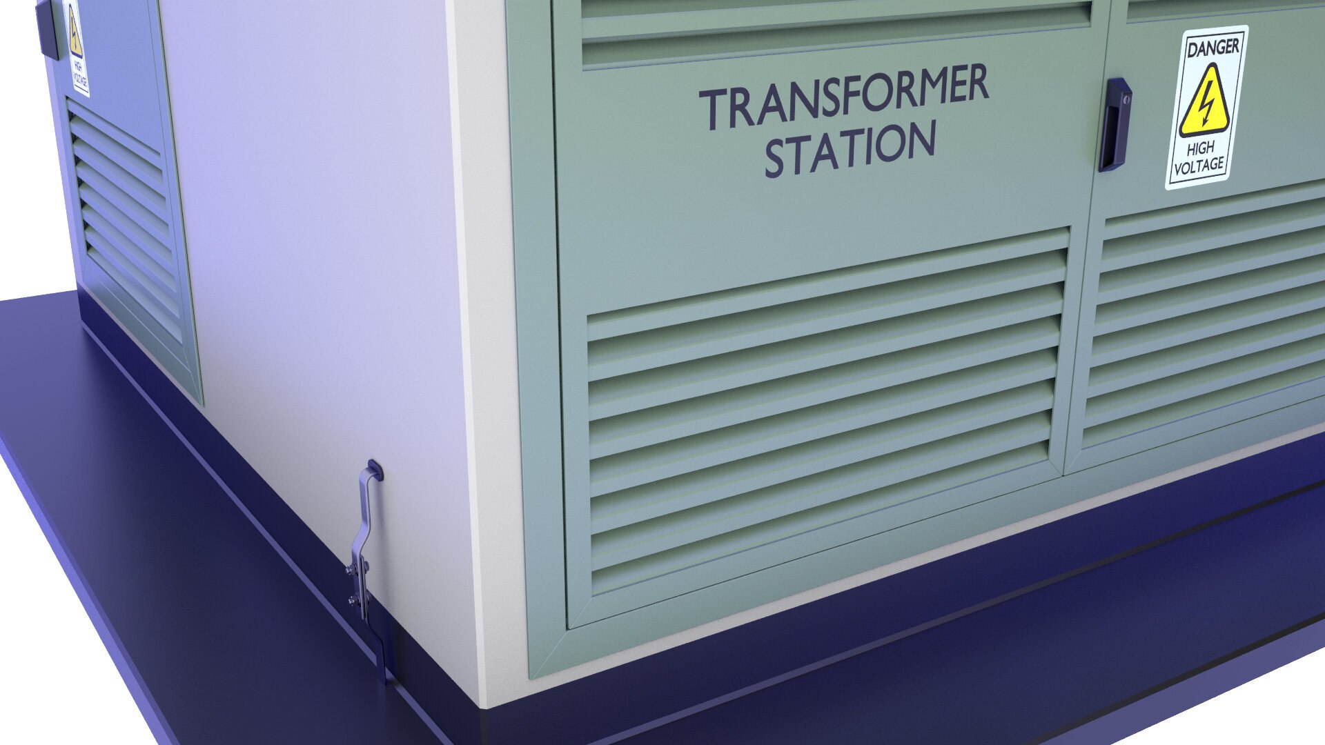 3D Concrete Transformer Substation Building 9 Model - TurboSquid 1980053