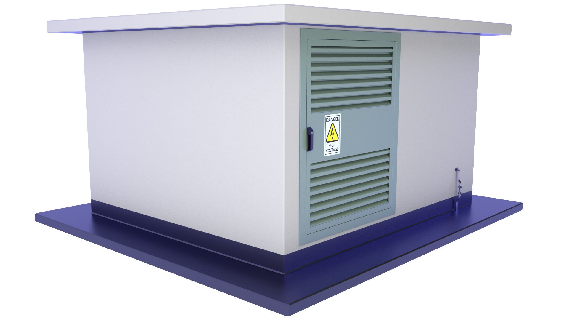 3D Concrete Transformer Substation Building 9 Model - TurboSquid 1980053