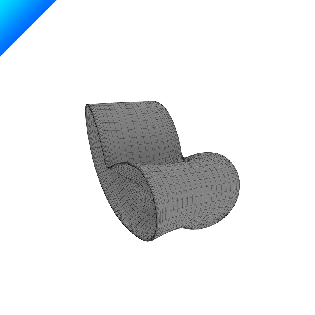 3d Voido Rocking Chair Ron Arad Model