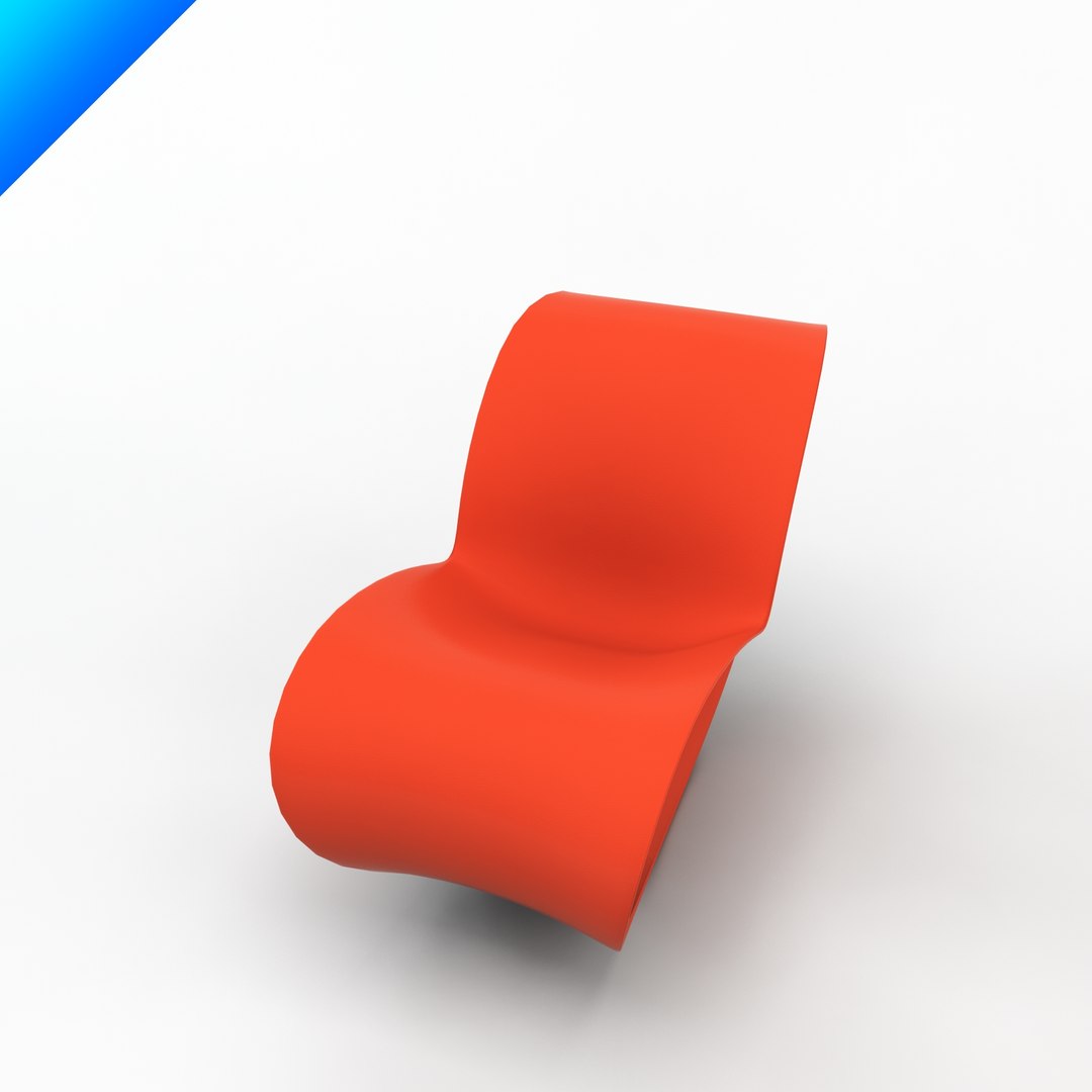 3d Voido Rocking Chair Ron Arad Model