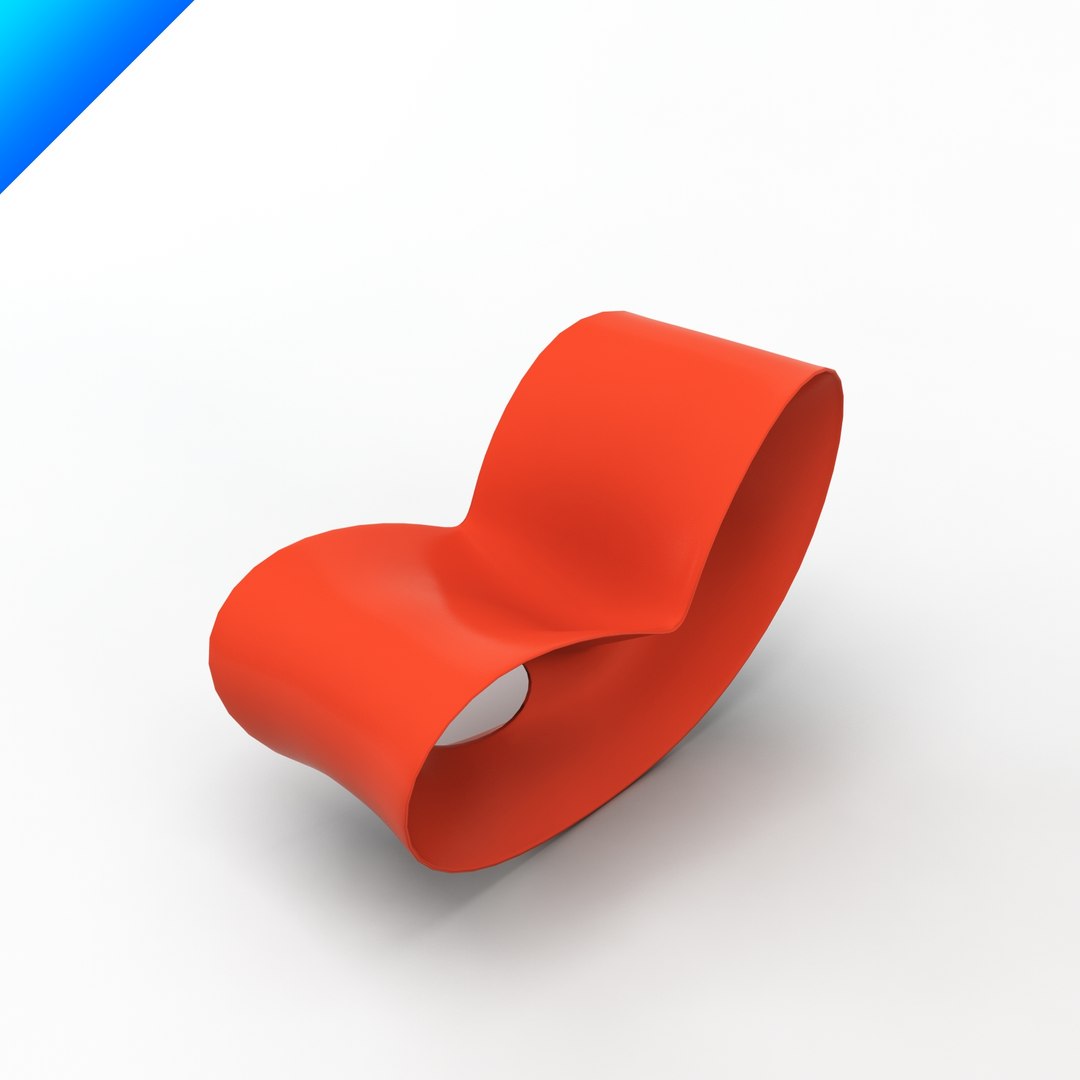 3d Voido Rocking Chair Ron Arad Model