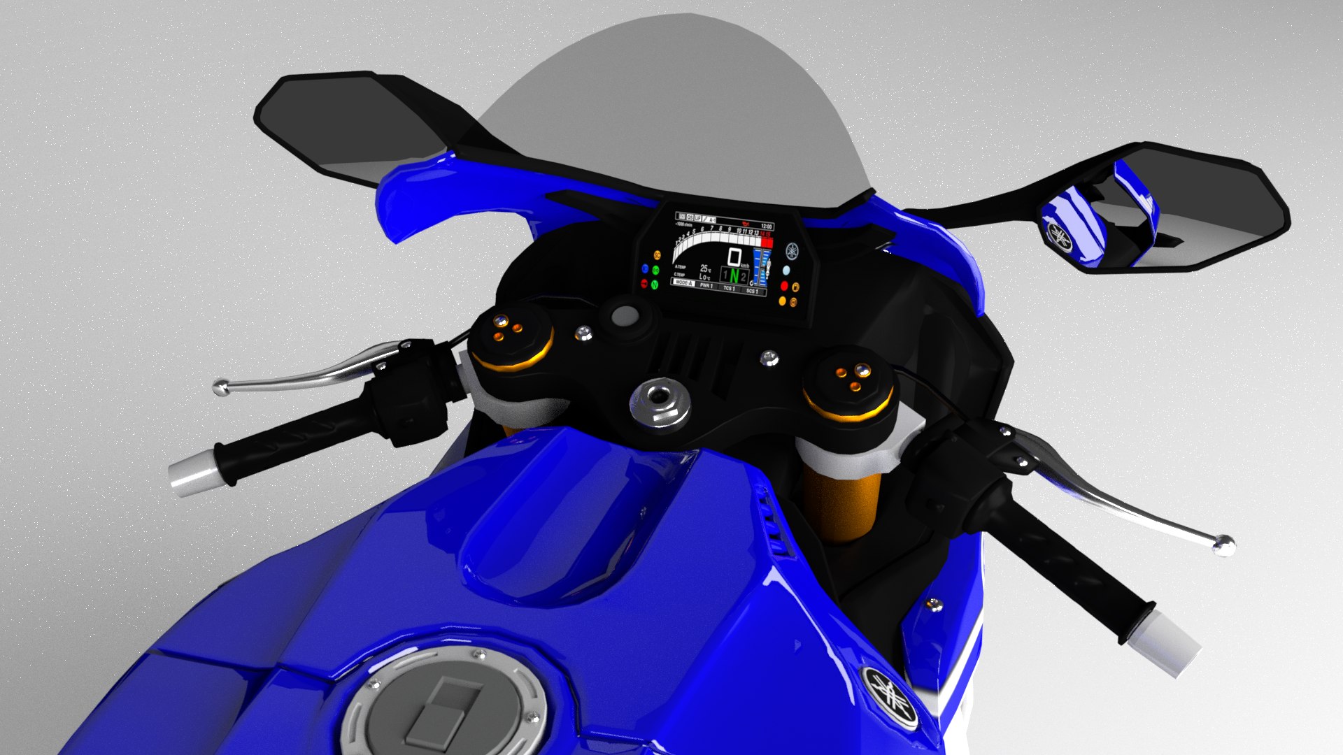 yamaha r1 yzf 3d model