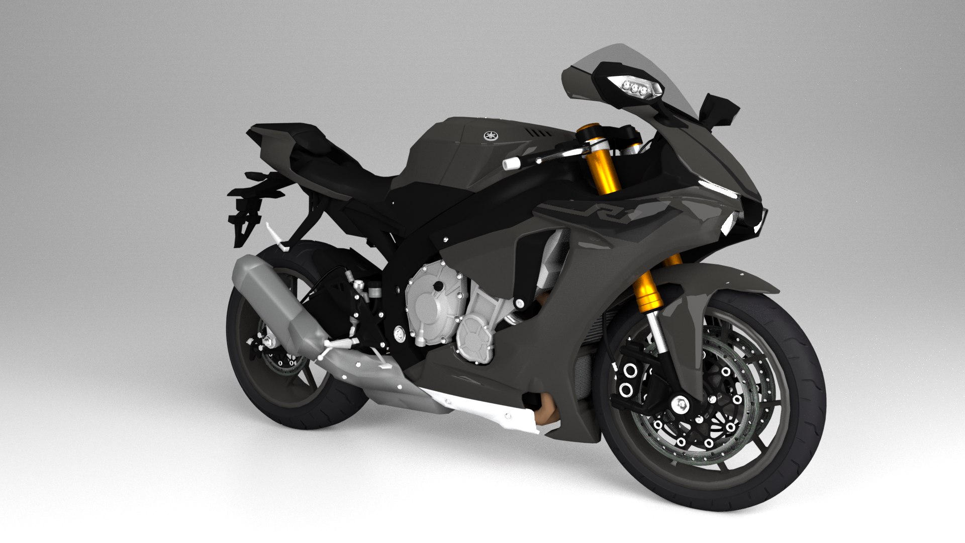 yamaha r1 yzf 3d model