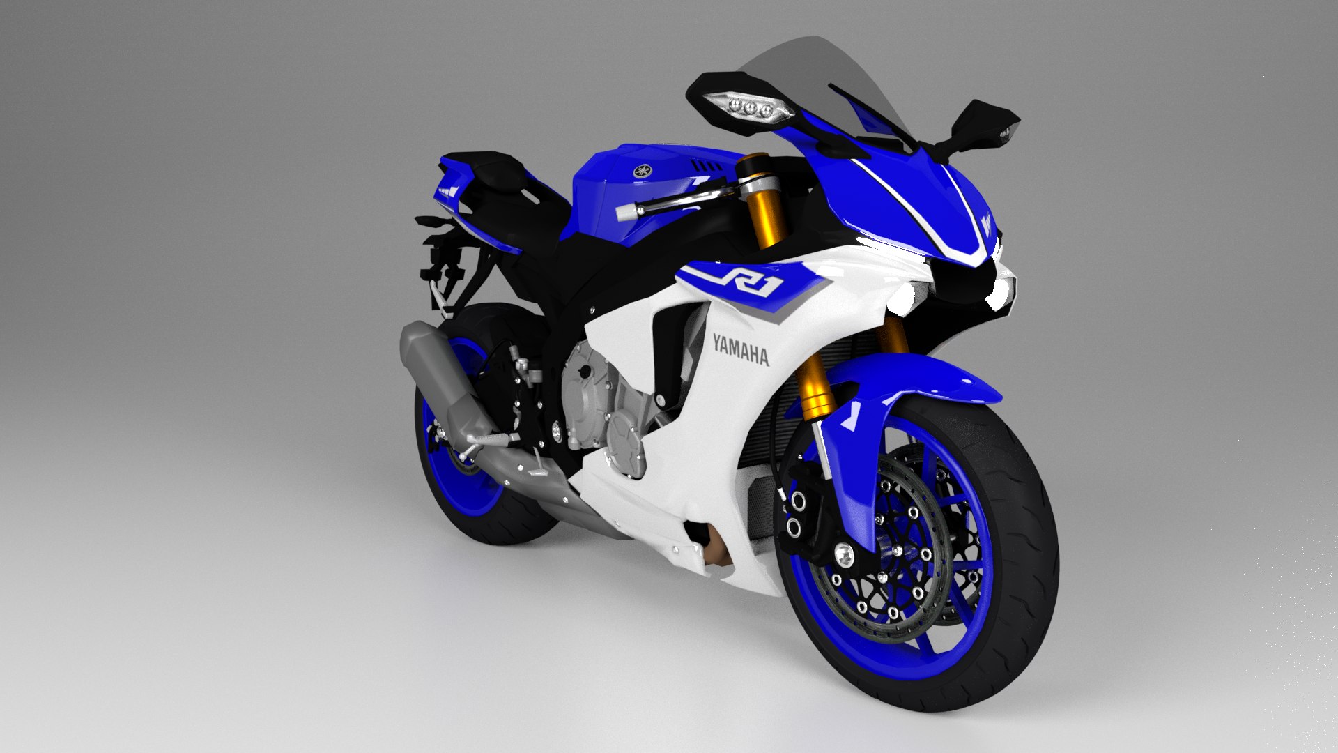 yamaha r1 yzf 3d model