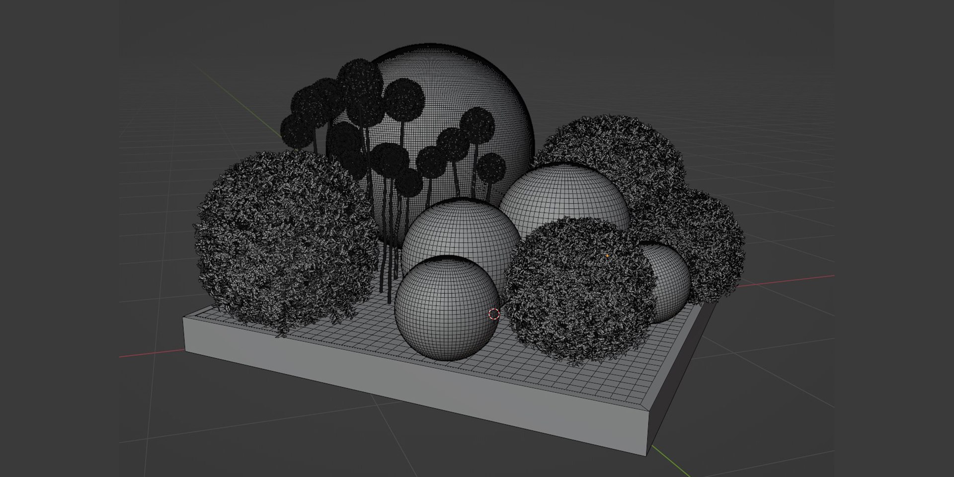 3D Outdoor Garden Set Collection Vol 172-Blender-3DModel - TurboSquid ...