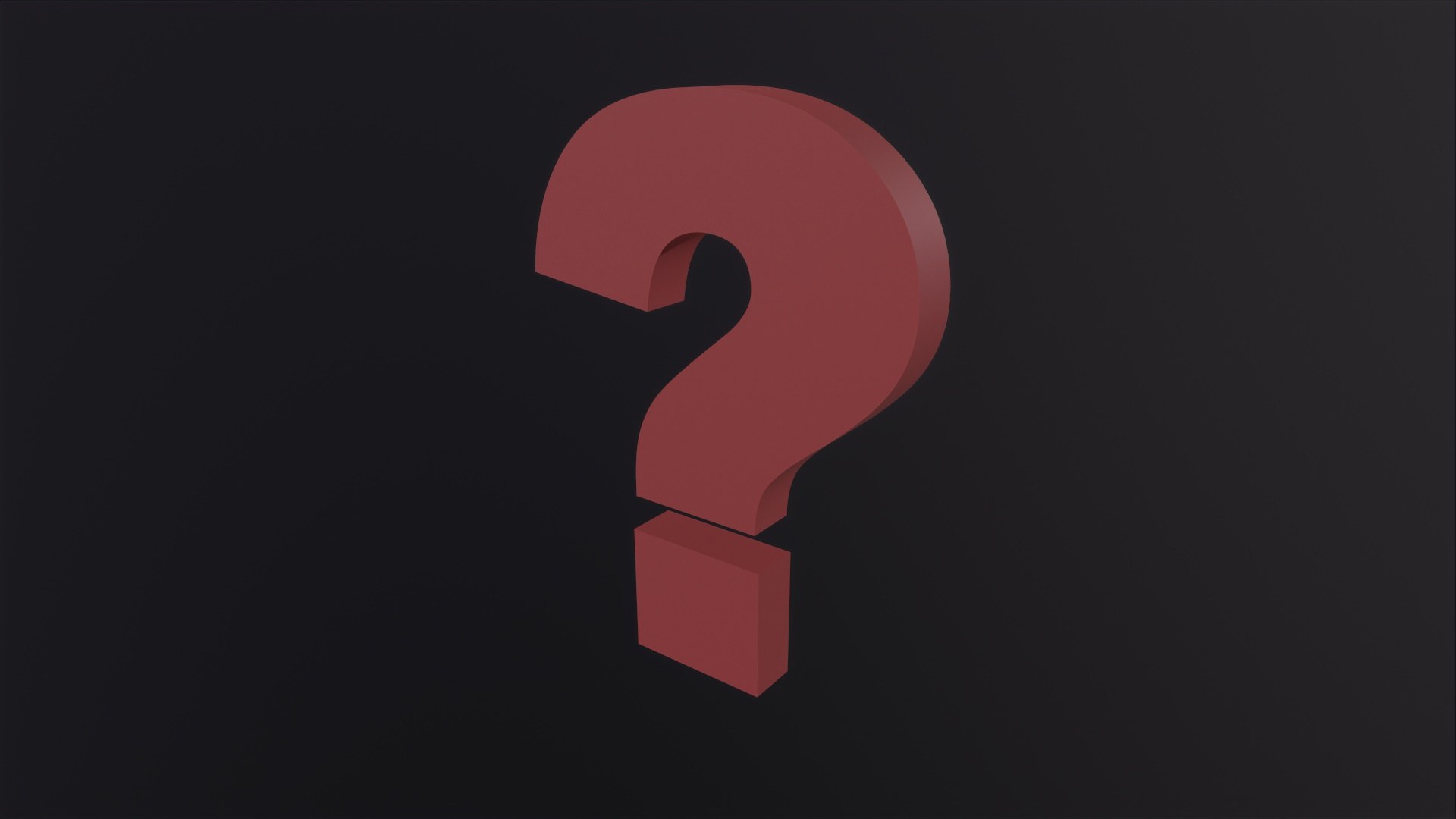 Question Mark 3D - TurboSquid 2138136