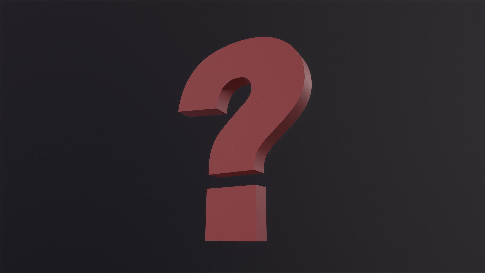 Question Mark 3D - TurboSquid 2138136