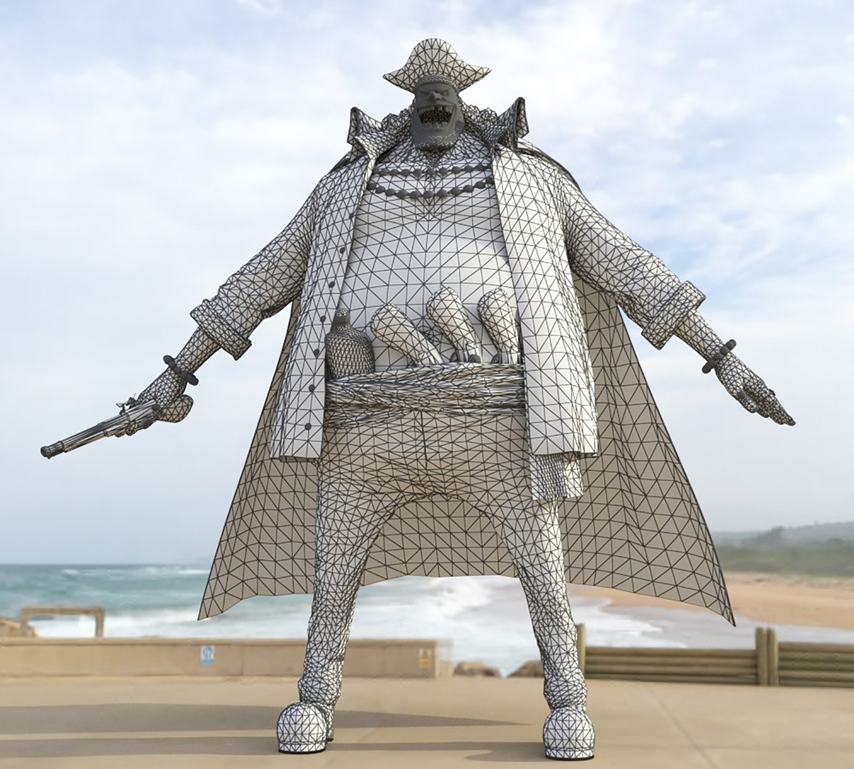 ONE PIECE - Blackbeard 3D - TurboSquid 2357880