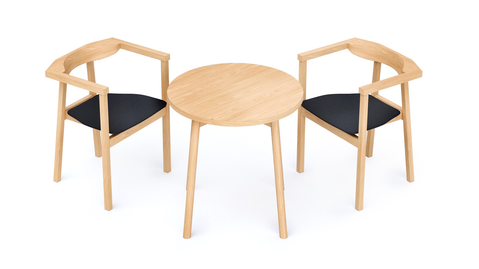 Nikari Upsala Chair And Skandi Round Table 3D Model - TurboSquid 1718733