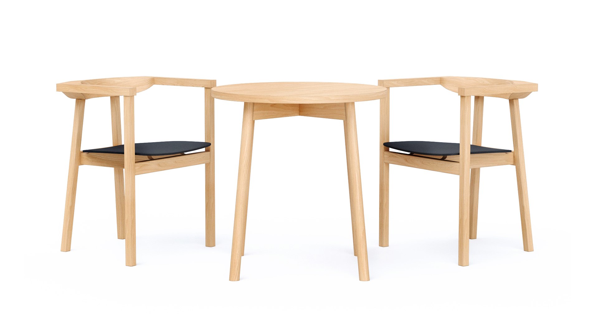 Nikari Upsala Chair And Skandi Round Table 3D Model - TurboSquid 1718733