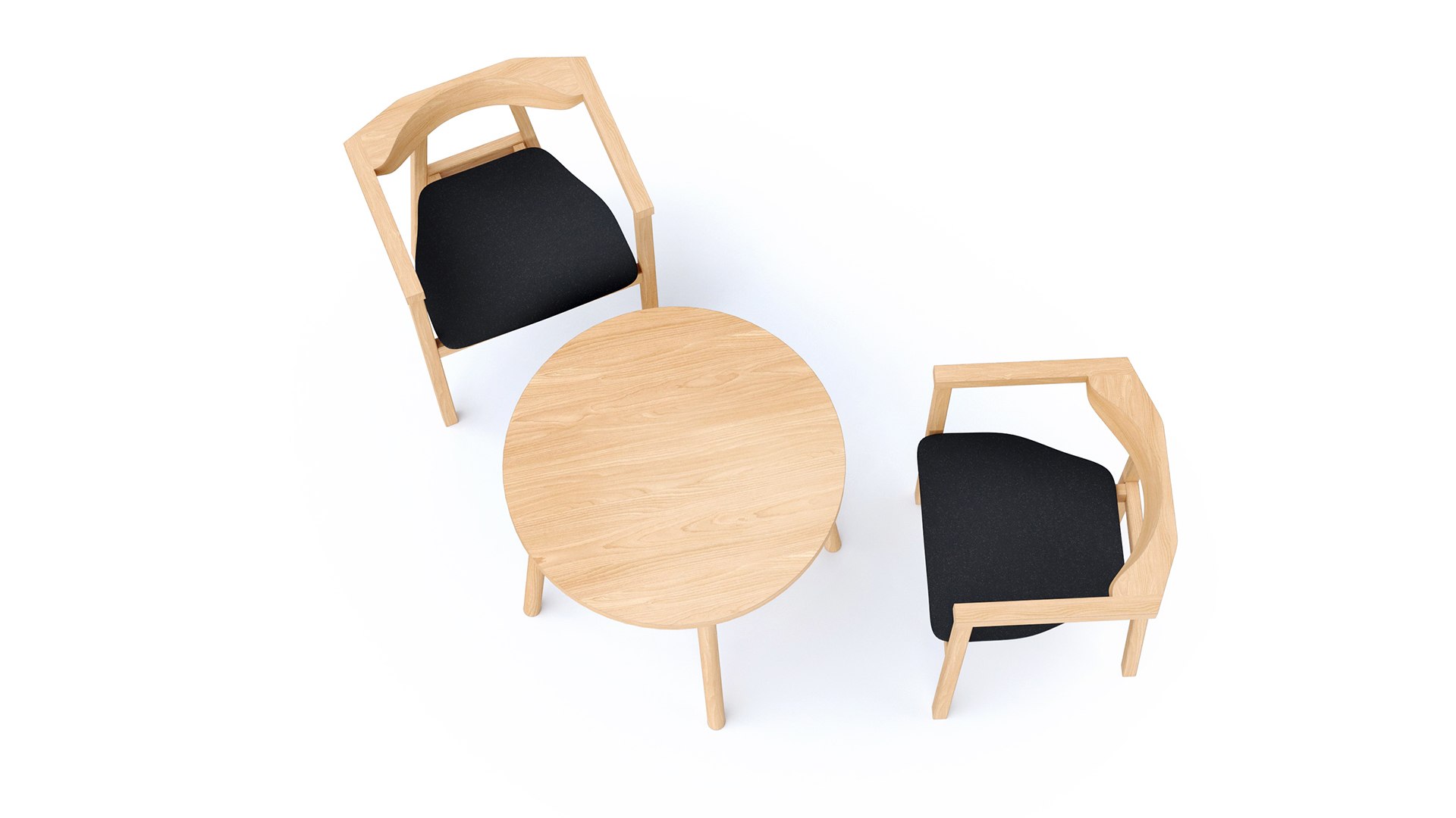 Nikari Upsala Chair And Skandi Round Table 3D Model - TurboSquid 1718733