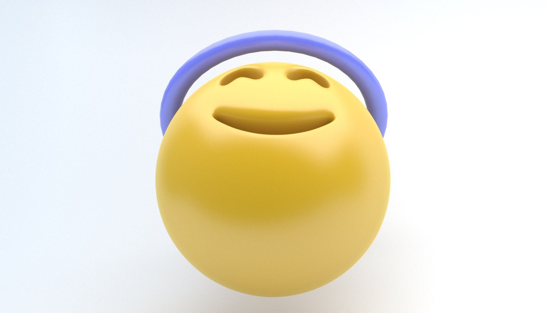 3d Model Emoji Innocent