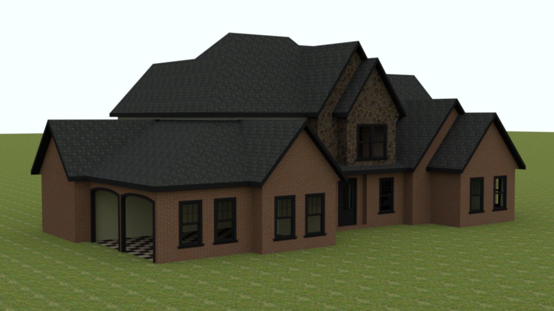 Free Simple House With Interior Model - TurboSquid 1747451