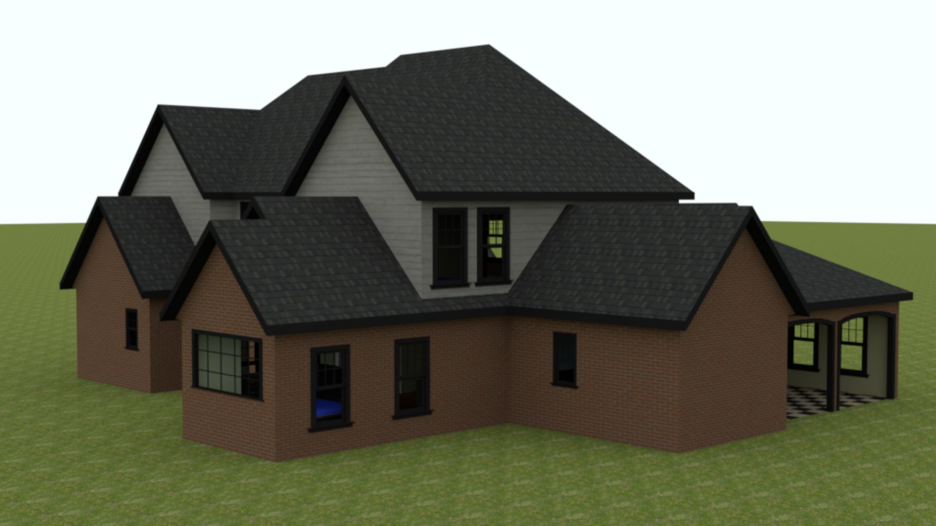 Free Simple House With Interior Model - TurboSquid 1747451