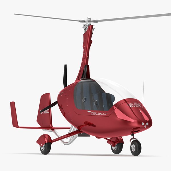 modelo 3d Autogiro Calidus 912 Rojo - TurboSquid 2220860