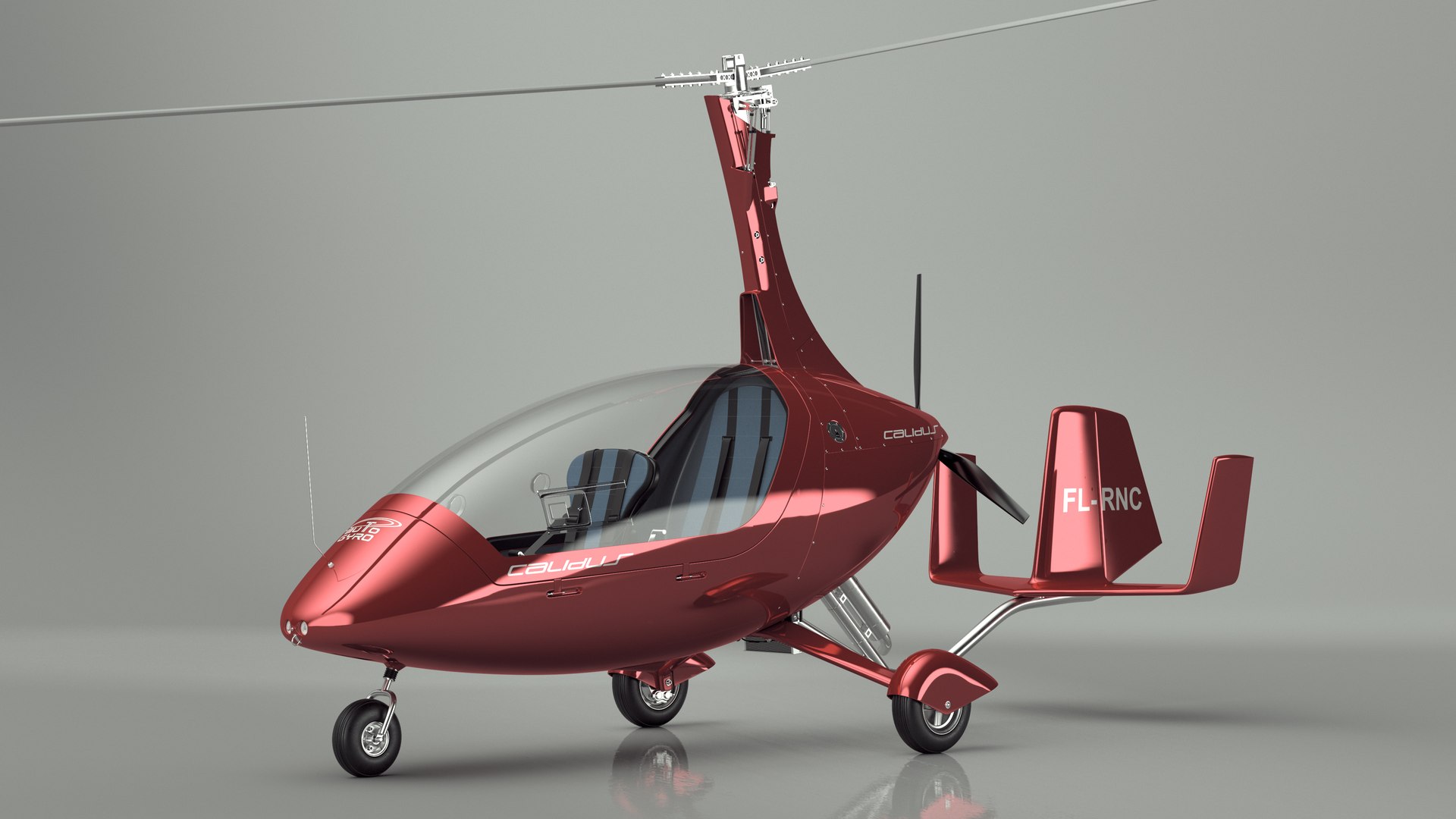 Autogyro Calidus 912 Red 3D Model - TurboSquid 2220860