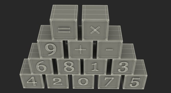 Alphabet blocks 2 3D model - TurboSquid 1413258