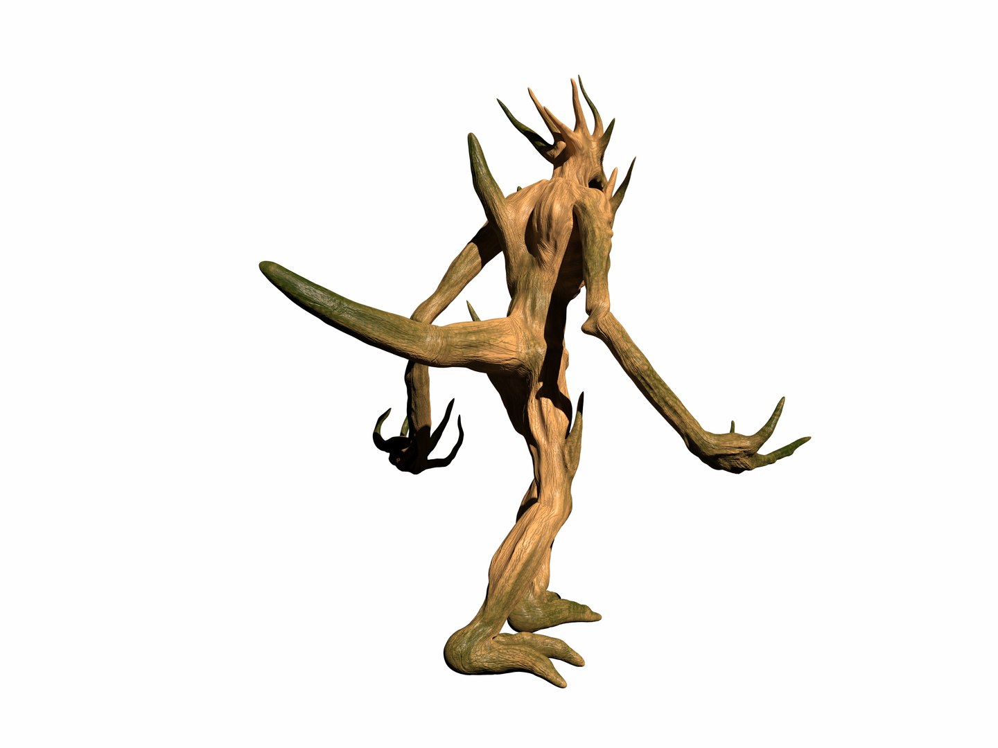 3D Wooden Monster model - TurboSquid 1885013