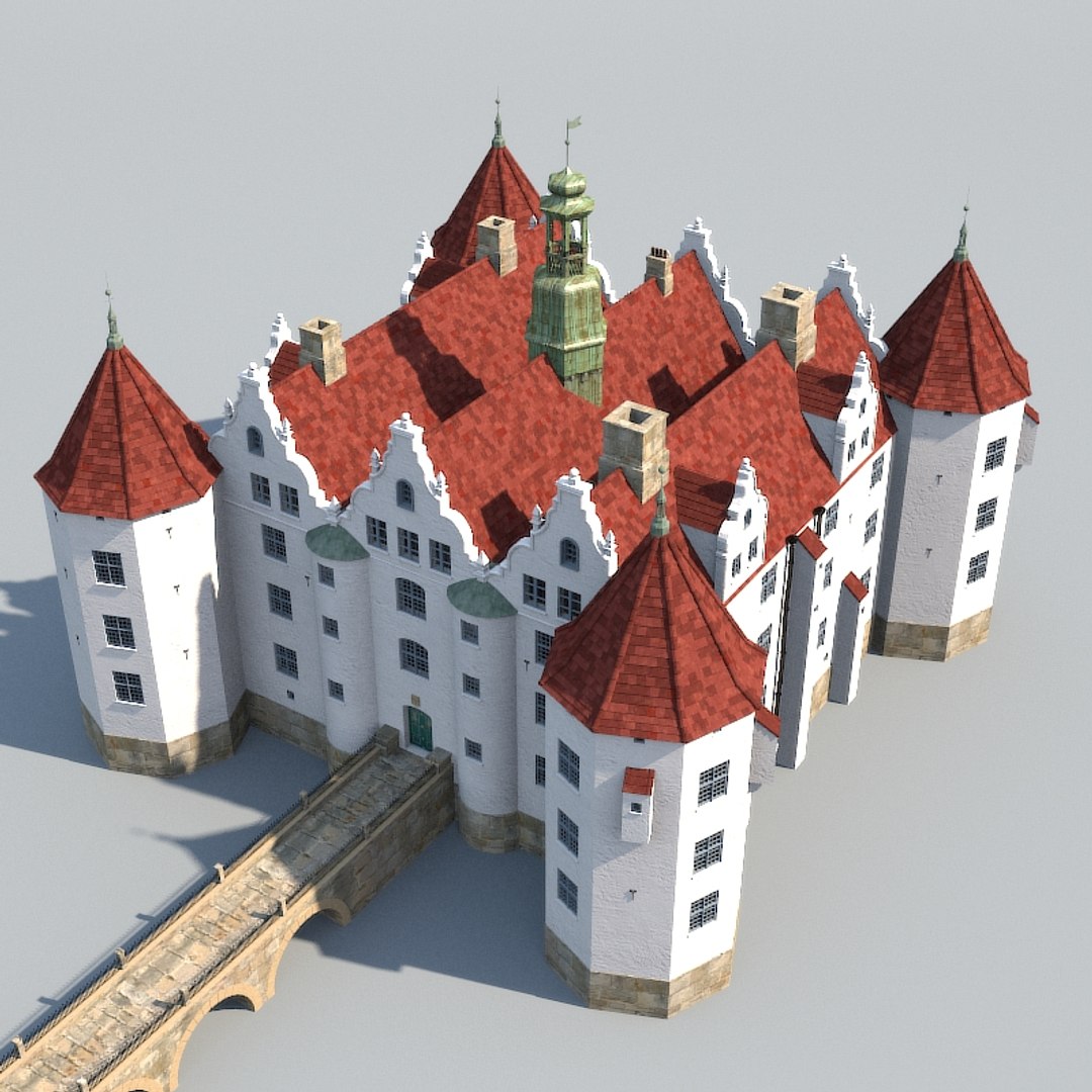German Renaissance Watercastle 3d Model