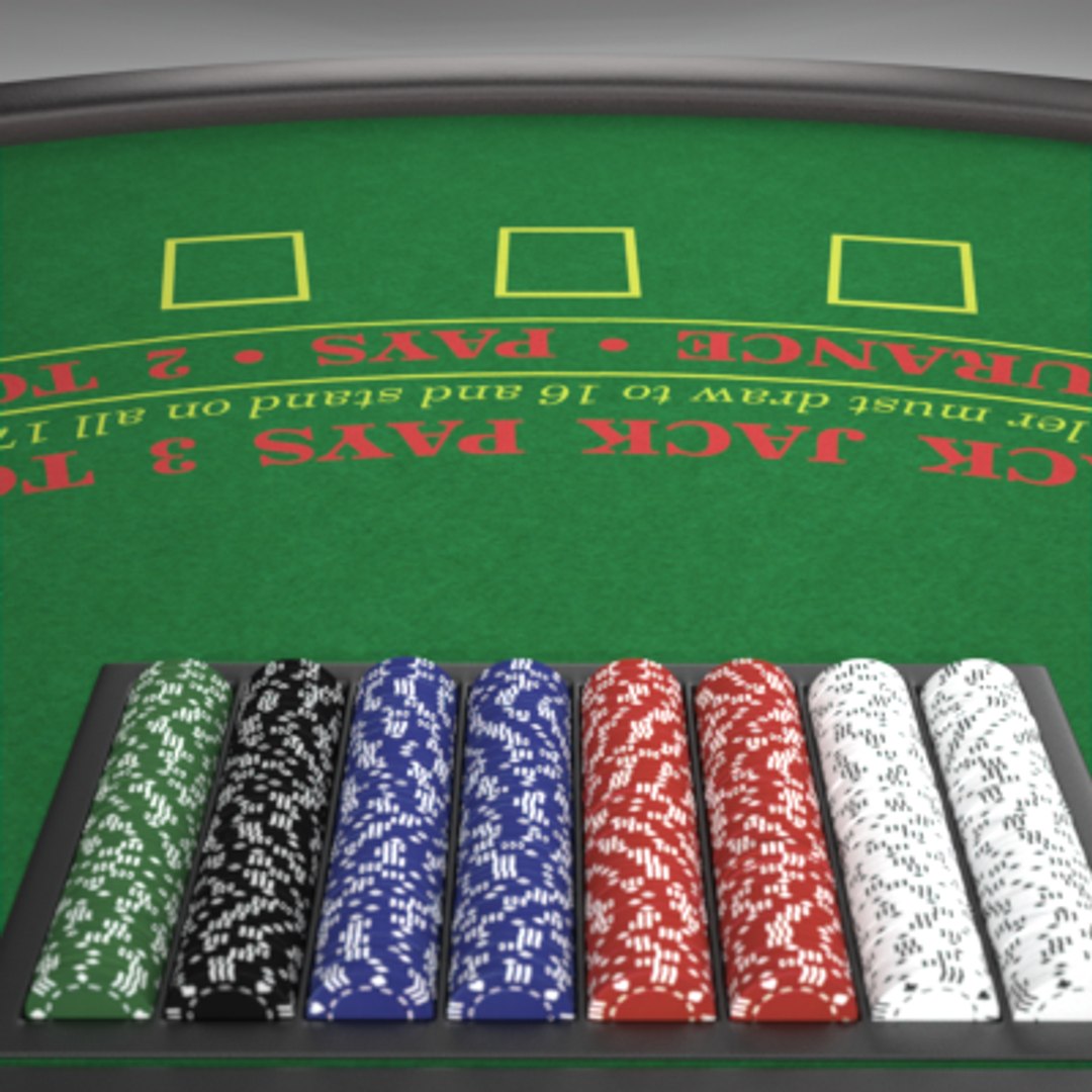 3d Black Jack Table
