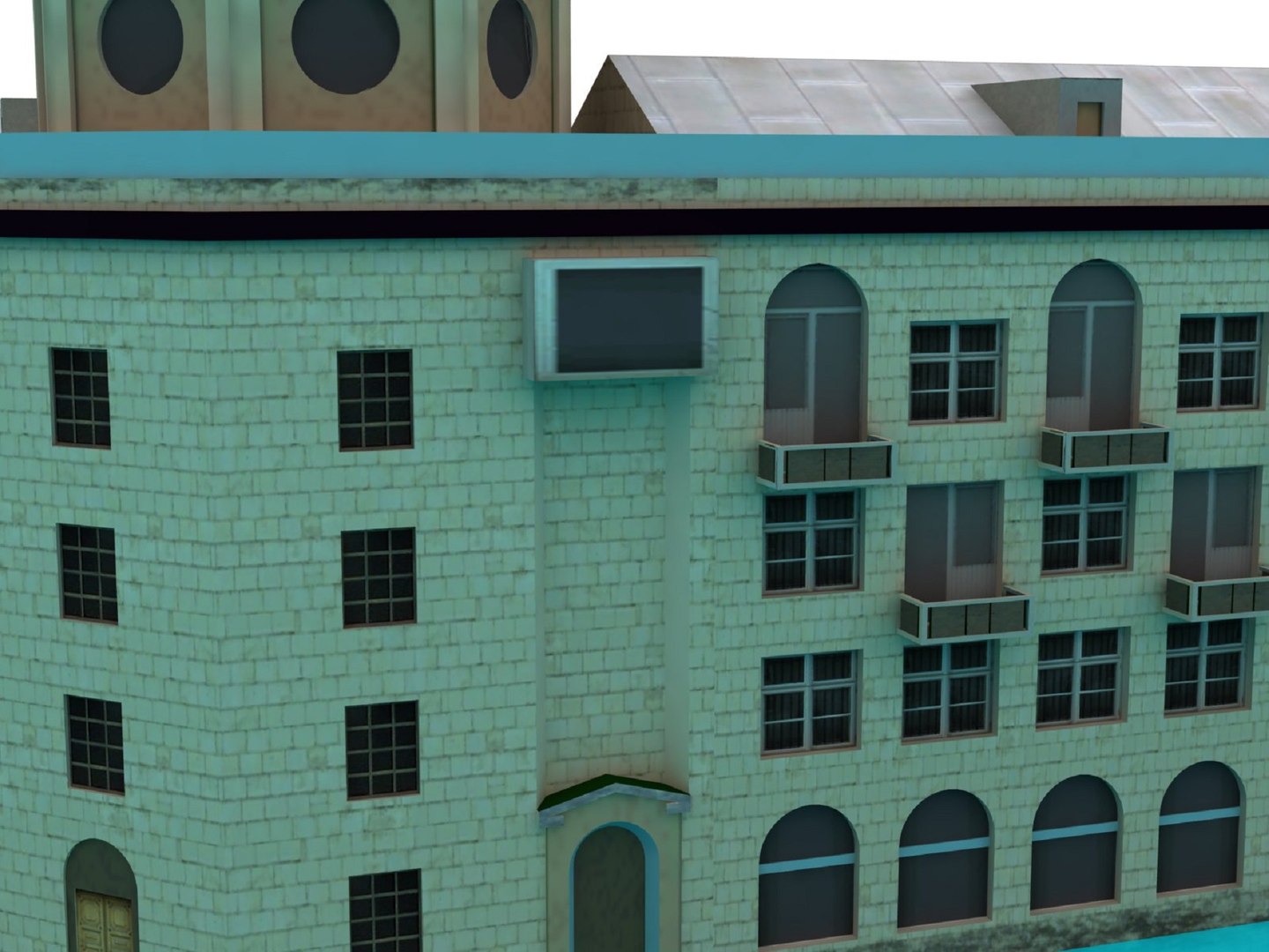 3D Model Hotel In Armenian Provincial Town - TurboSquid 2199253