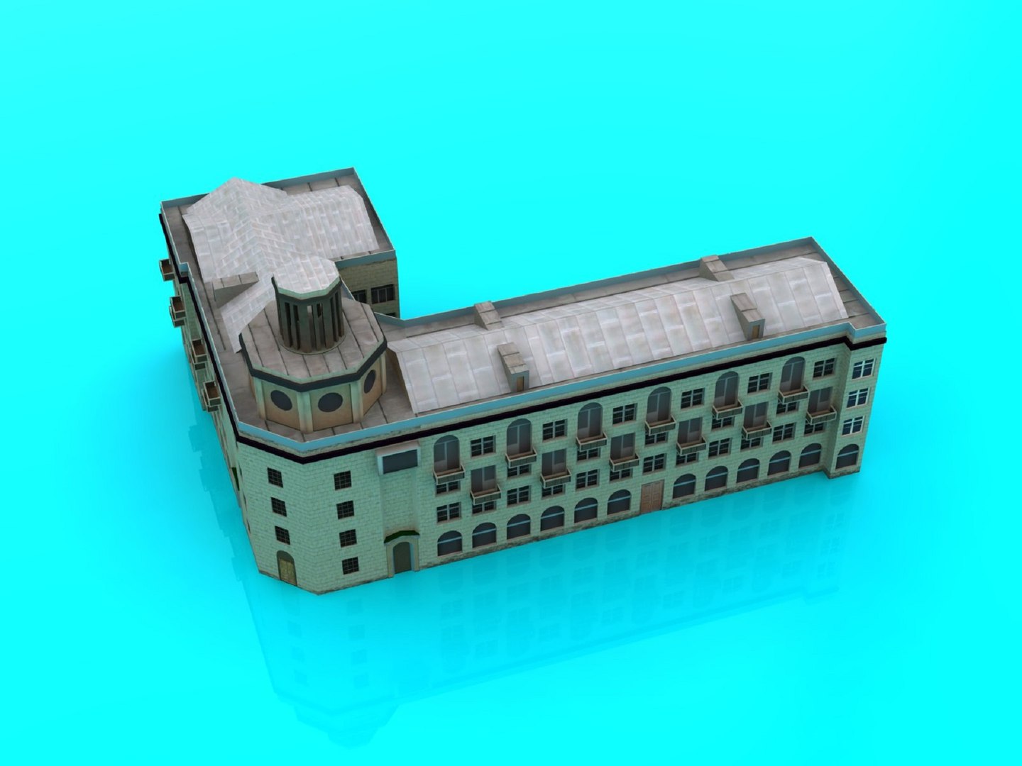 3D Model Hotel In Armenian Provincial Town - TurboSquid 2199253