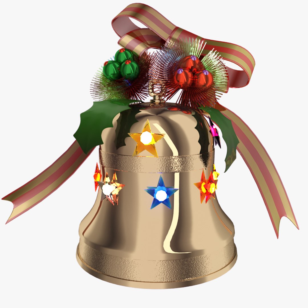3d christmas bell