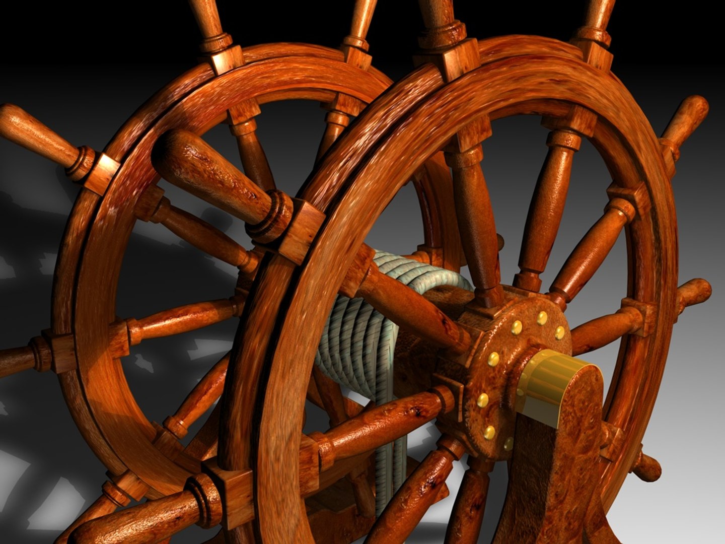 Ship Wheel 3d C4d