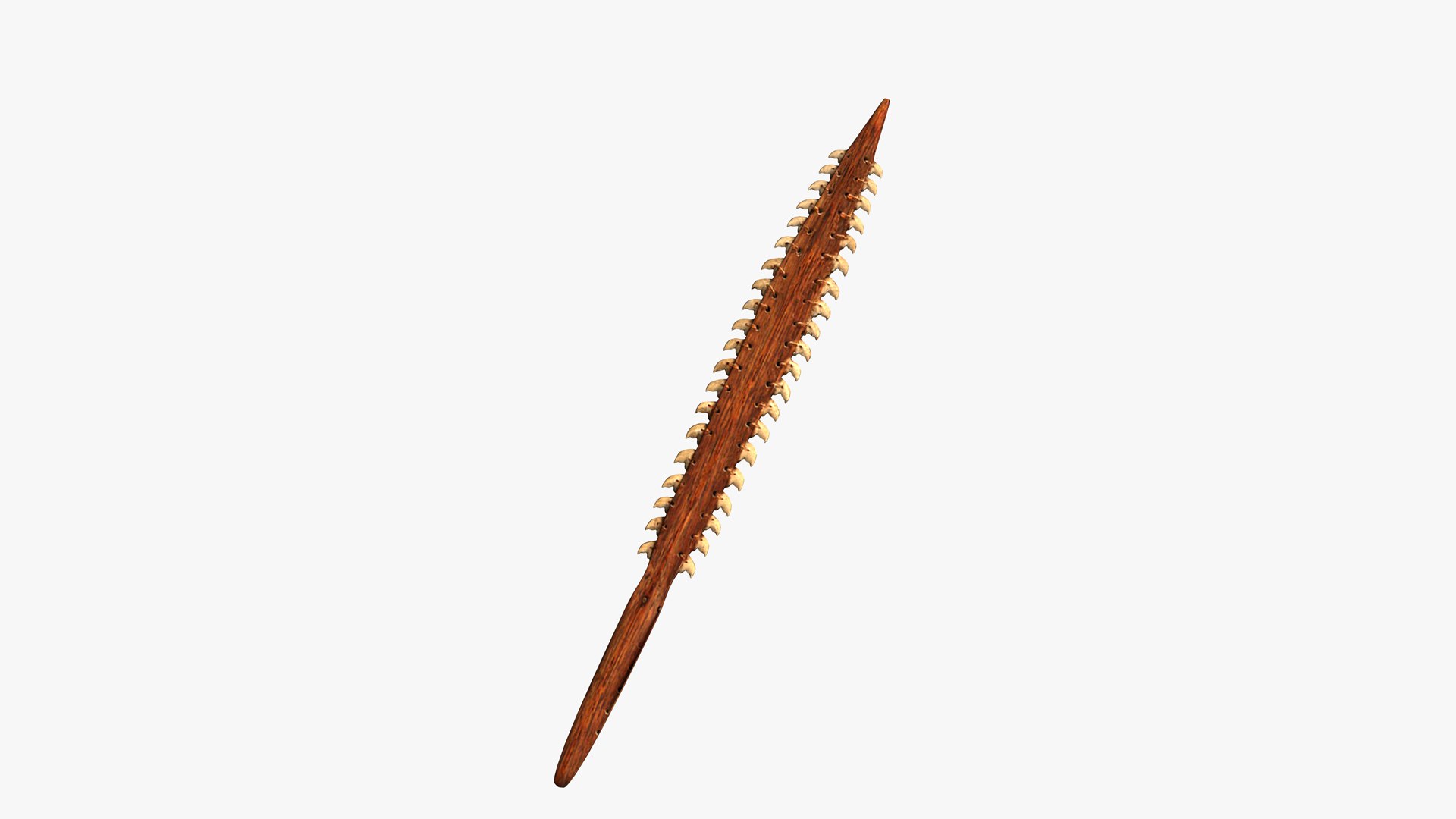 3D Polynesian Shark Tooth Sword - TurboSquid 1454607