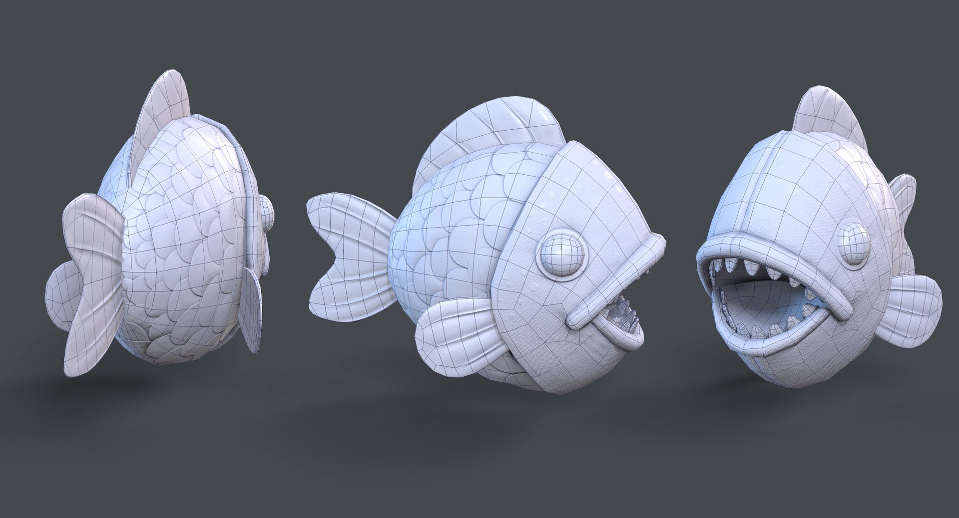 3D Model Piranha Fish Toy - TurboSquid 1446852