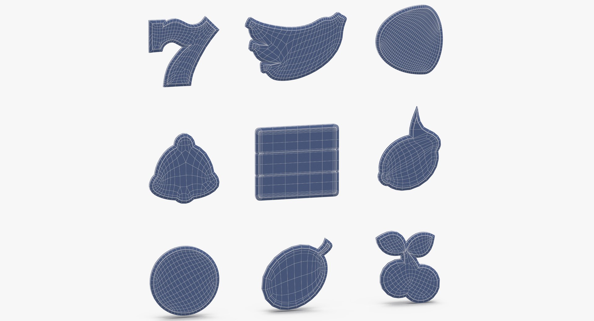 Video Slot Machine Symbols 3D - TurboSquid 1320665