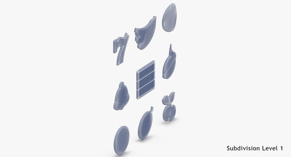 Video slot machine symbols 3D - TurboSquid 1320665