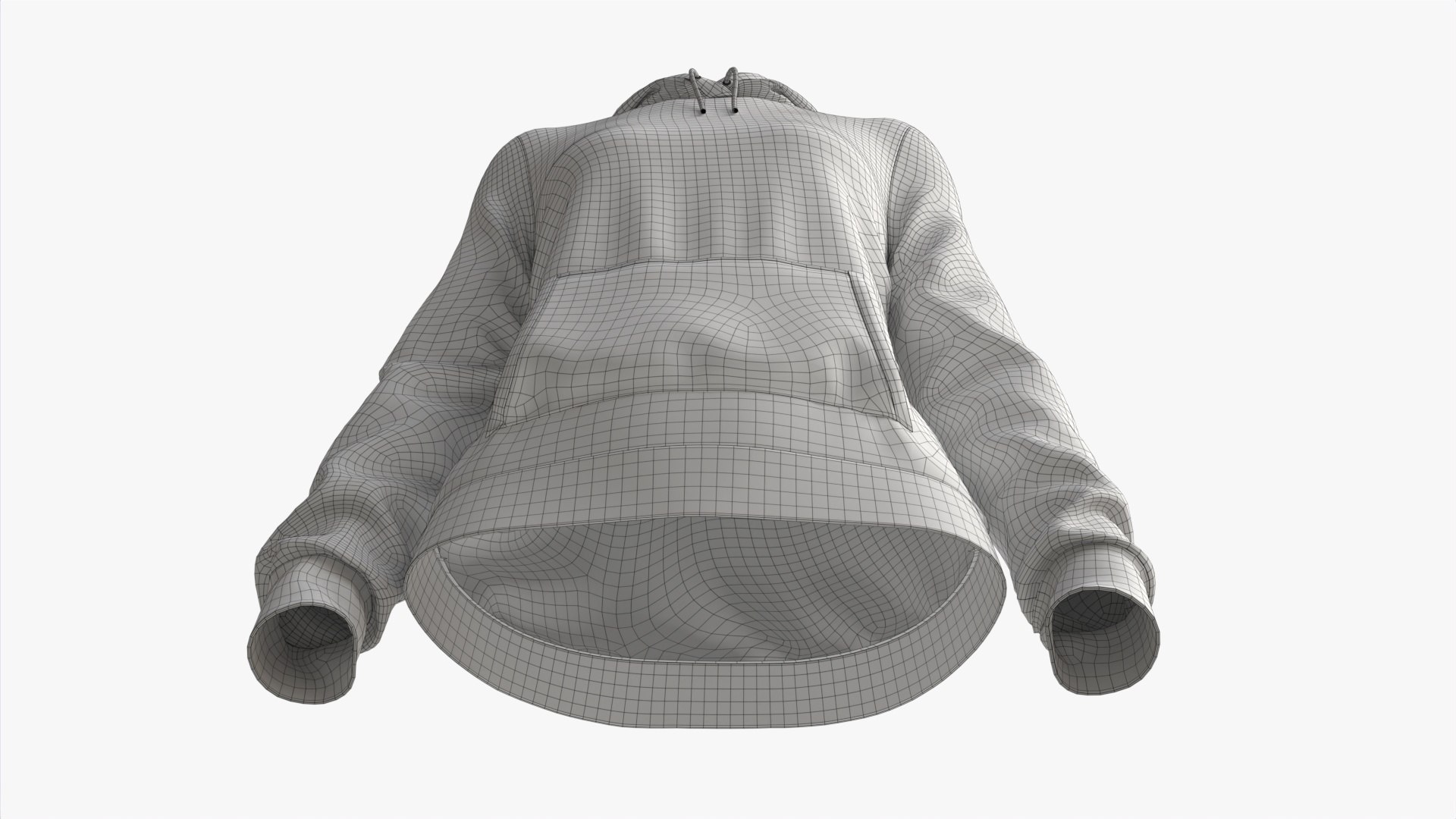 Hoodie with Pockets for Women Mockup 01 Black 3D - TurboSquid 2043408